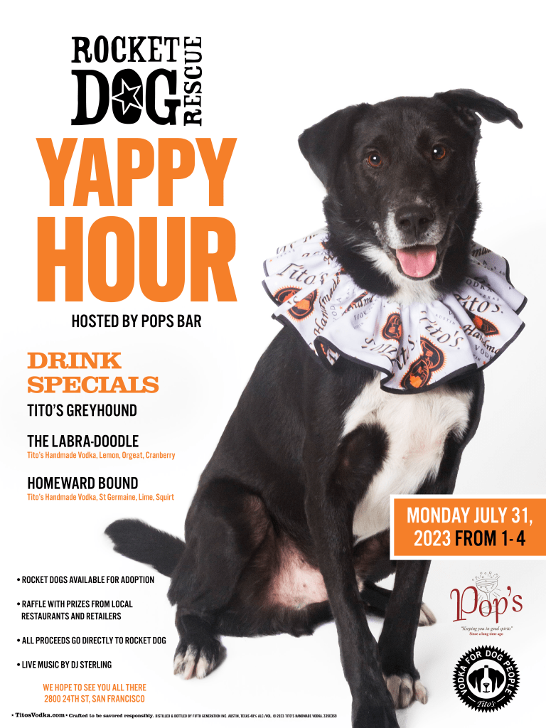 Yappy Hour @ Pop's Bar Adoption•Fundraiser Event (San Francisco ...